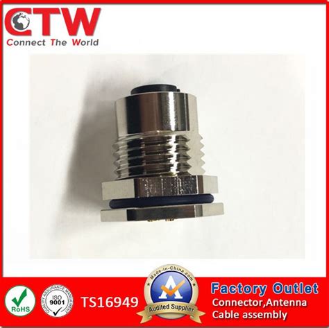 M12 A Coding 5pin Female Panel Rear Mounting Connector Cable Connector And Circular Connector