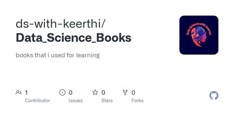 github ds with keerthi data science books books that i used for learning