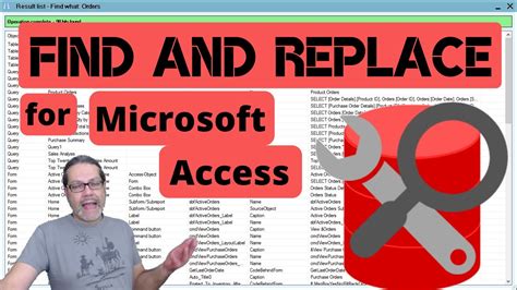 Find And Replace For Microsoft Access Youtube