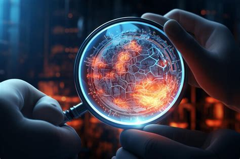 Premium Ai Image Medical Concept With A Magnifying Gl Revealing Int 00429 02