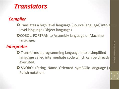 Compiler Design Unit 1 Ppt Programming Languages Computing