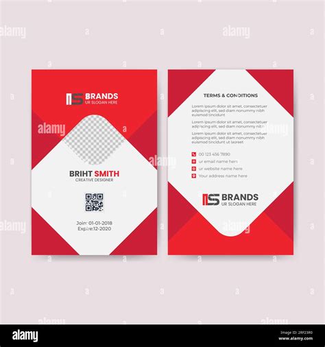Professional Creative Simple Business And Corporate Modern Id Card