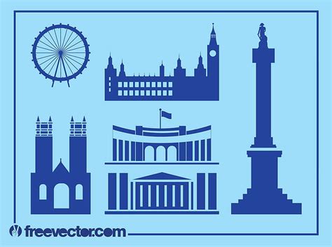 런던 랜드 마크 실루엣 Ai Uidownload