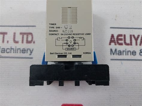 Seil Electron S48 C2 Timer With Base Ac110 Aeliya Marine
