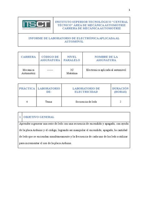 secuencia de leds pdf arduino diodo emisor de luz