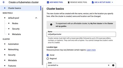 Create A Kubernetes Cluster Using Google Kubernetes Engine