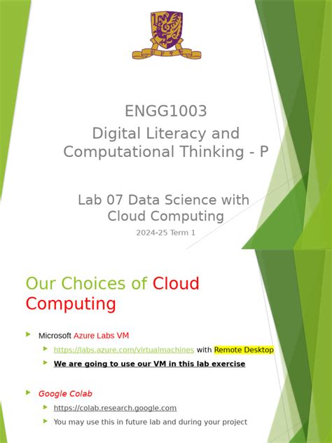 Engg1003 Lab07 Datasciencewithcloudcomputing Pdf Double Click Microsoft