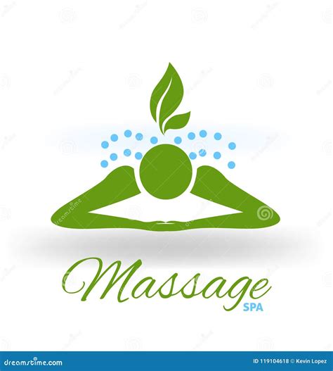 Massage Green Icon Logo Vector Stock Vector Illustration Of Green Element 119104618