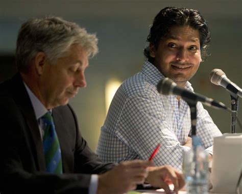 Icc Chief Executive Dave Richardson And Kumar Sangakkara At A Press