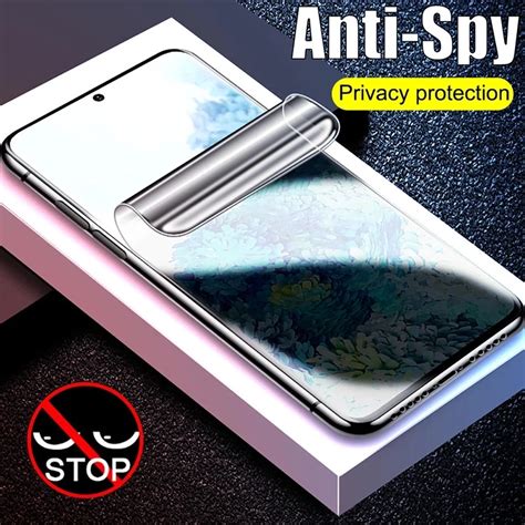 Антишпионская Гидрогелевая пленка для Samsung Galaxy S21 S20 S22 Note20 ...