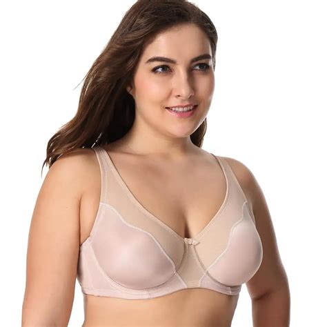 New Women Comfort V Neck Full Coverage No Padding Underwire Minimizer