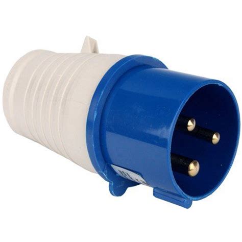 Вилка силовая переносная Electro House 16А 230В 2P+PE | Boiler.ua