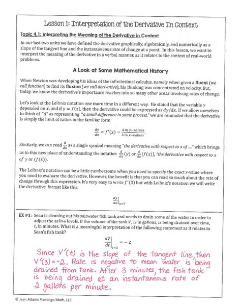 Calculus 1 41 Notes Using Meaningful Variables Just Like Any Other