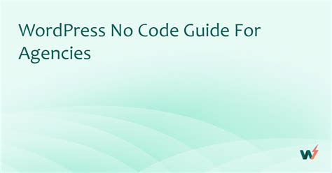 Wordpress No Code Guide For Agencies Instawp