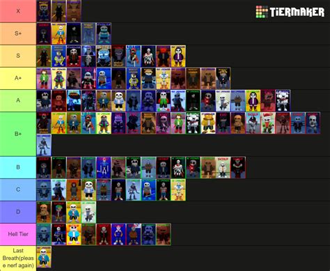 The Definitive Undertale Last Corridor Sans Tier List Community