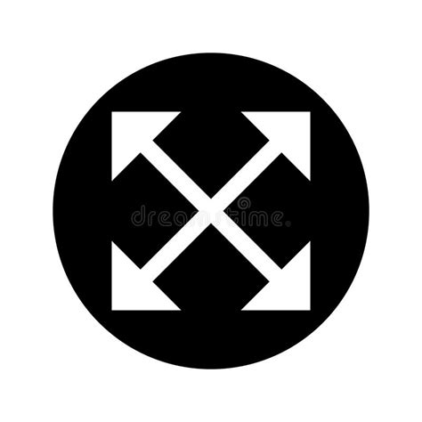 full screen icon vector expand illustration sign open symbol or logo