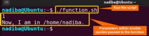 Understanding Double Quotes In Bash Examples