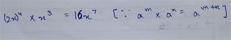 2x To The Power Of 4 Times X To The Power Of 3 Simplified Brainly In