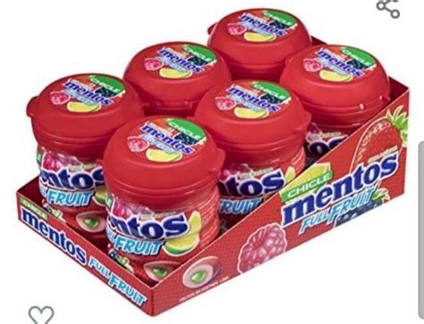 Mentos Chicle Frutas Silvestres Por 9 08€ Food Salsa Jar