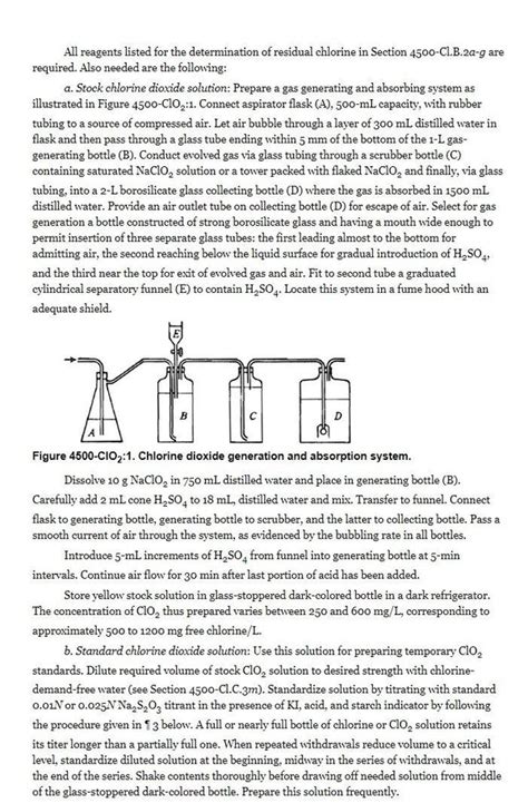 Iodometric Method To Determination Of Chlorine Dioxide Acc To Apha