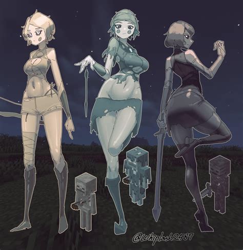 Minecraft Mob Girls Made By Ram Saku Rmoemorphism