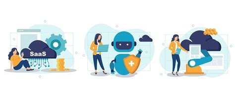 Cloud Software Abstract Concept Vector Collection Of Scenes Cloud Computing Security Saas