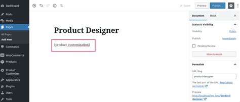 Woocommerce Product Customizer Crevol