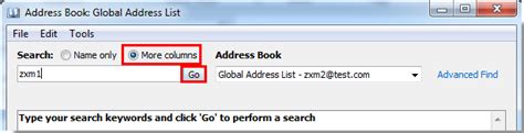 How To Search Outlook Global Address List With Advanced Find