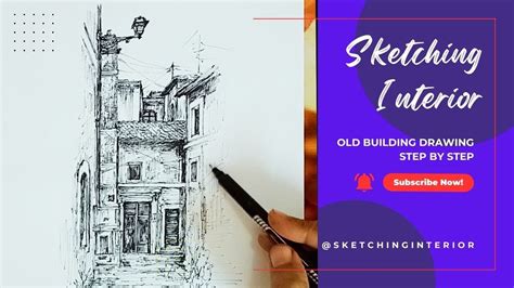 Drawing Old Buildings Architectural Sketching Tutorial Sketchinginteriors By Fandm Youtube