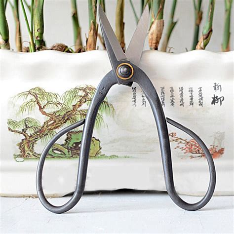 냄비 클리퍼 뿌리 절단 가위 분재 모델링 도구 원예 꽃 망간 강철 분재 도구 원예 식물 가지 전단 수공구