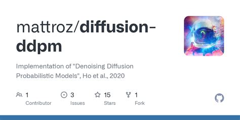 Github Mattrozdiffusion Ddpm Implementation Of Denoising Diffusion