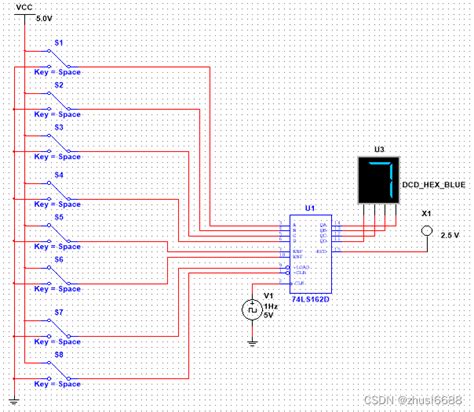multisim14 0仿真应用设计（三十二）74ls162 十进制同步计数器应用仿真 csdn博客