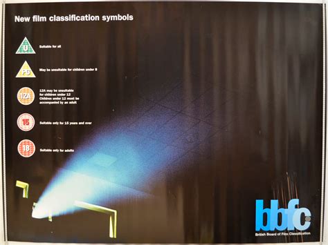 “bbfc Classification” Film Certificate Information Poster Original Q