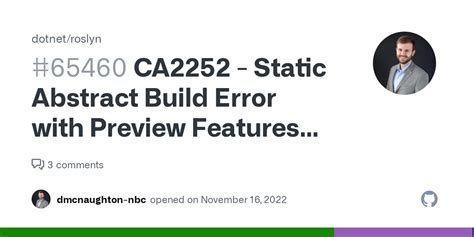 Ca2252 Static Abstract Build Error With Preview Features Enabled · Issue 65460 · Dotnet