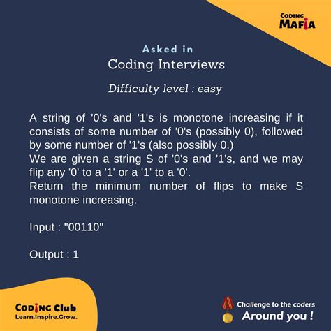 Coding Club On Linkedin Asked Codingmafia India
