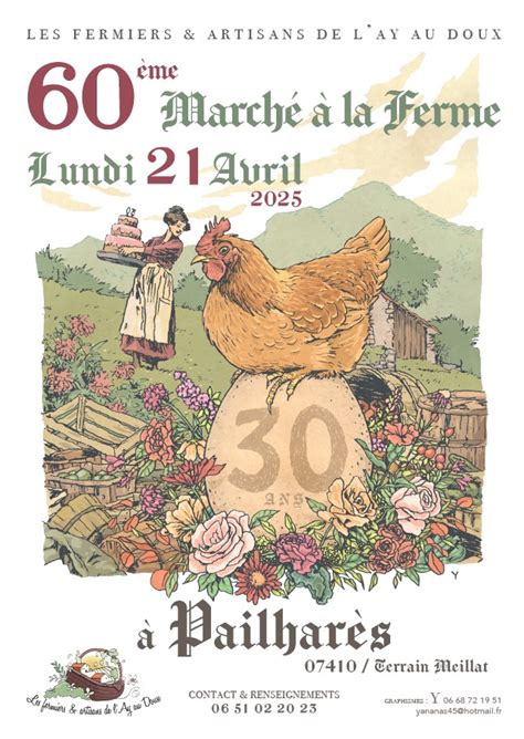 60ème Marché à La Ferme Des Fermiers Et Artisans De Lay Au Doux Mairie Dempurany