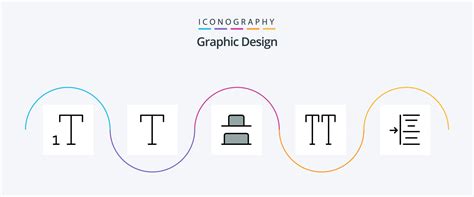 Design Line Filled Flat 5 Icon Pack Including All Left 18655940
