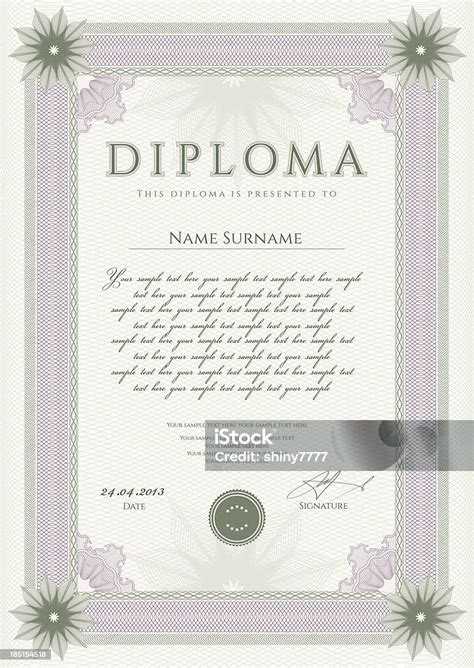 증명서학위 형판 어워드 배경기술 디자인식 길로쉐 패턴 테두리 고등학교에 대한 스톡 벡터 아트 및 기타 이미지 고등학교 학위 형판 Istock