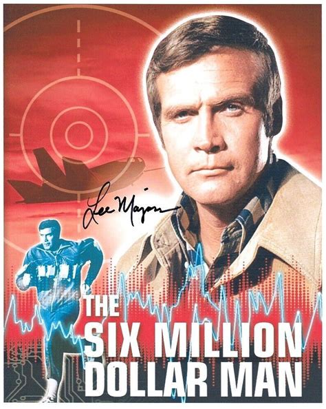 Lee Majors Signed The Six Million Dollar Man 8x10 W Coa Ekg Running