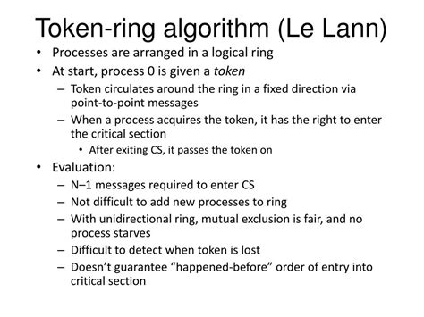 Ppt Mutual Exclusion In Distributed Systems Advanced Approaches