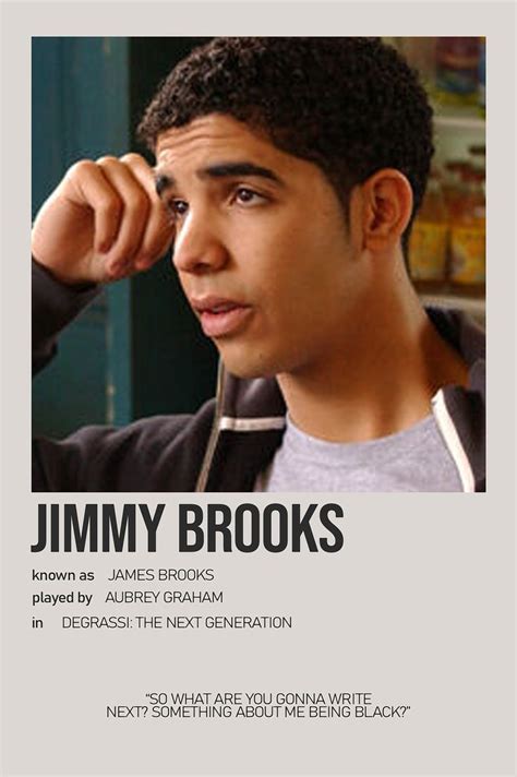 Jimmy Brooks Minimalist Polaroid Poster Degrassi Degrassi The Next