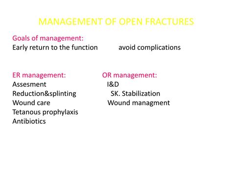 PPT Open Fractures Management And Classification PowerPoint Presentation ID