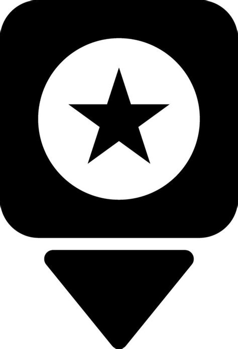 Map Pointer With Star Places Optimization 25315182 Vector Art At Vecteezy