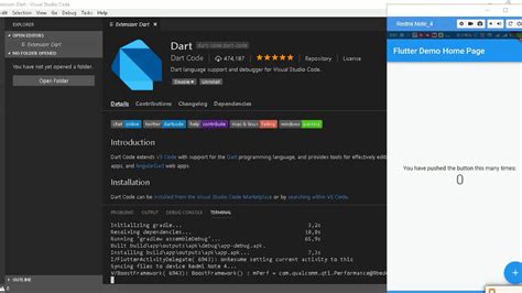 Tutorial Android Flutter Visual Code Tanpa Emulator Youtube