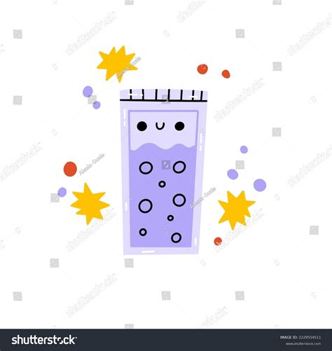 Cartoon Glass Water Cute Glass Characters Stock Vector Royalty Free