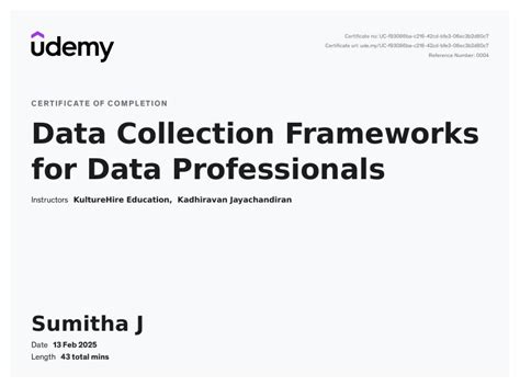 Udemy Dataanalytics Continuouslearning Datascience Sumitha J
