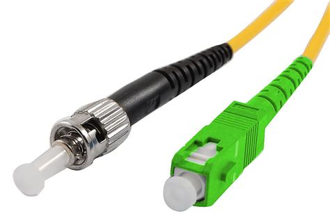 SC APC To St Fiber Optc Jumper Singlemode Patch Cable Thor Broadcast