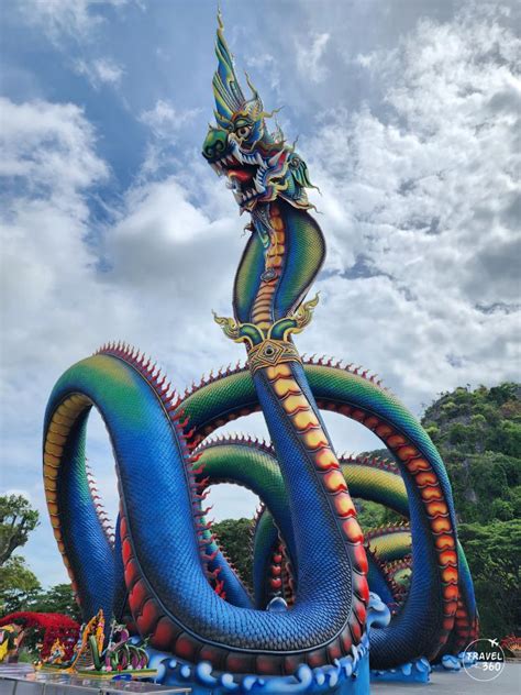 สุดอลังการ “วัดถ้ำแจง” สักการะองค์พญานาคใหญ่ที่สุดในไทย