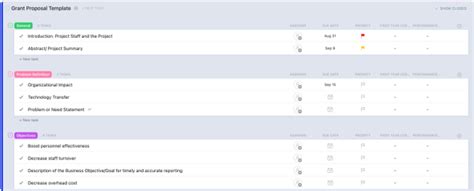 Grant Proposal Template By Clickup™