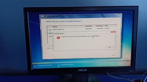 Solved Error 0x80070057 Failed To Format The Selected Partition While Installing Windows Os